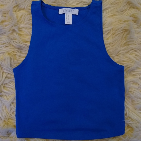 Forever 21 | Tops | Royal Blue Crop Tank Top | Poshmark